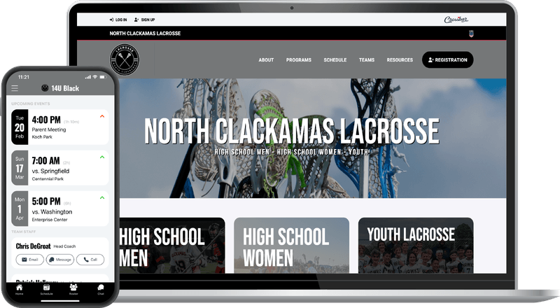 Crossbar - Lacrosse Club Management Platform